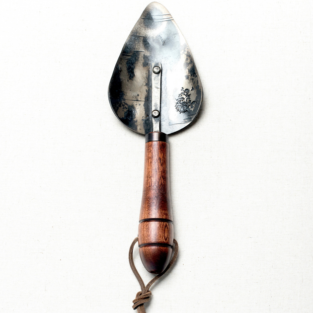 Fisher Blacksmithing | Garden Planting Trowel with Black Walnut Handle